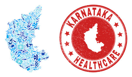 Vector of Vector mosaic Karnataka State - ID:1-161633046 - Royalty Free ...