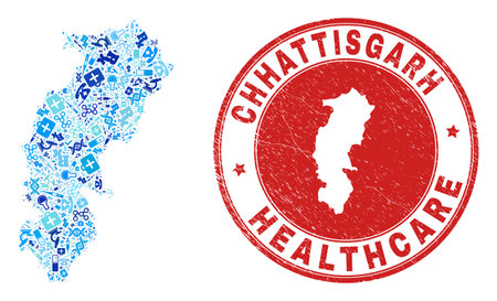 Vector of Vector collage Chhattisgarh - ID:1-161633078 - Royalty Free ...