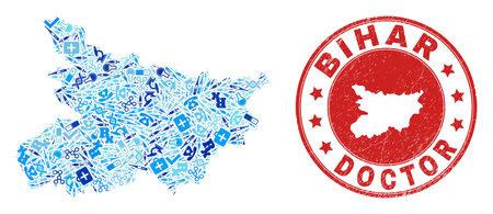 Vector of Vector mosaic Bihar State map - ID:1-161633122 - Royalty Free ...