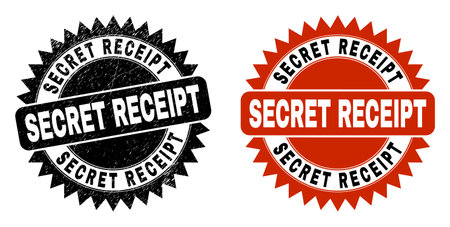 Vector of Black rosette SECRET RECEIPT - ID:1-161647833 - Royalty Free ...