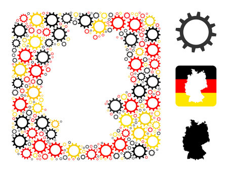 Vector of Germany state map stencil - ID:1-164864377 - Royalty Free ...