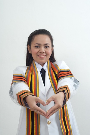 asian thai attractive Graduate female student - Stock Image - Everypixel