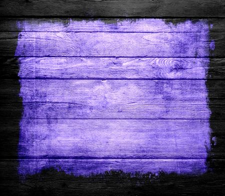 lavender painted grunge wood texture background with black frame ...