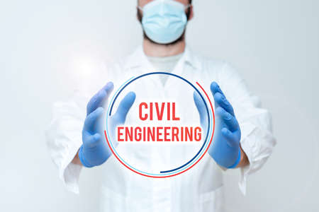 Handwriting text Civil Engineering. Internet Concept Planning Design ...