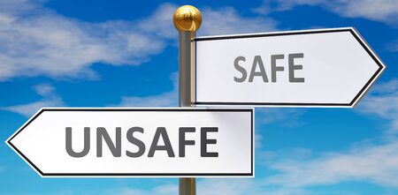 Photo of Unsafe and safe as different - ID:1-149589272 - Royalty Free ...