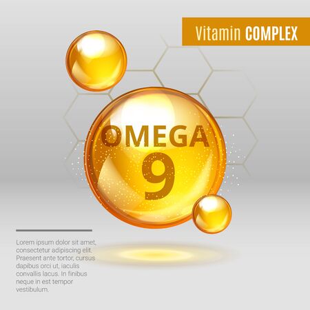 Vector of Vitamin Omega-9 Fatty Acids - ID:149744506 - Royalty Free ...