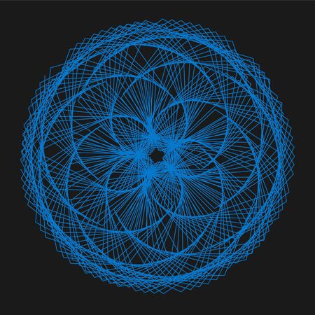 Abstract spirograph element for decorative design. Vector abstract ...