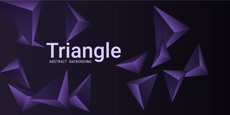 Abstract composition of triangle. 3D vector illustration . Minimal ...