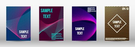 Minimum vector coverage. A set of modern abstract oblong objects from ...