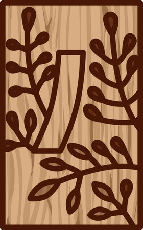 Wood carving style mini Hanafuda Buntsuki Hagi red short July Hagi and ...