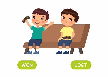 Vector of Opposites concept, WON and - ID:146507060 - Royalty Free ...