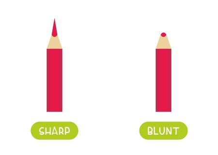 Vector of Antonyms concept, SHARP and - ID:1-148043288 - Royalty Free ...