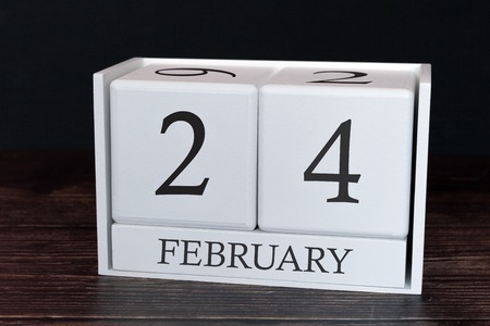 Business calendar for February, 24th day of the month. Planner ...