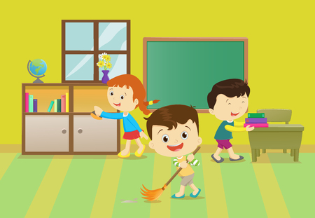 Clean Kid Cartoon