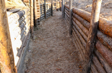 Photo of old military dugouts in the - ID:1-162090308 - Royalty Free ...