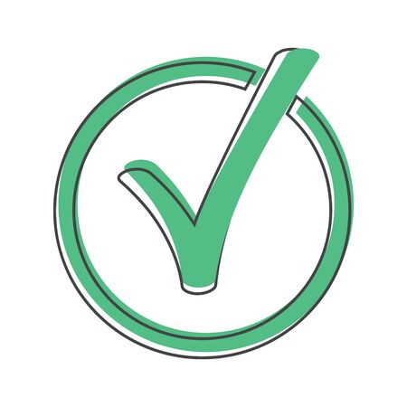 Vector of Vector check mark icon cartoon - ID:1-148666686 - Royalty ...