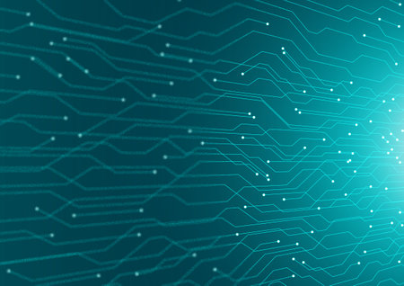 Abstract futuristic design glowing line for Business Science and ...