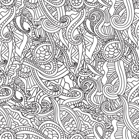 Coloring pages for adults. Coloring book.Decorative hand drawn doodle ...