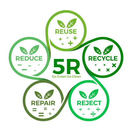 Vector of 5R Chart (Reduce ,Reuse - ID:121621323 - Royalty Free Image ...