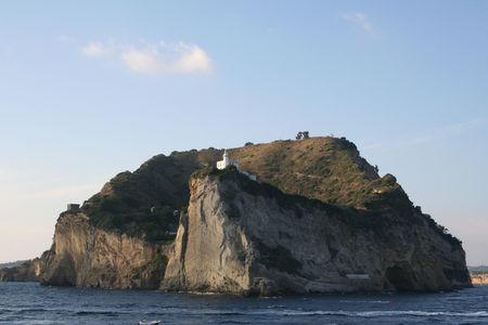 Italy. Beacon in Gulf of Naplesの写真素材 [40002319266] - イメージマート