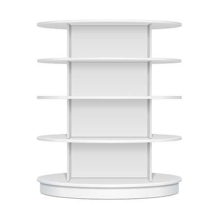 Supermarket Shelves Front View