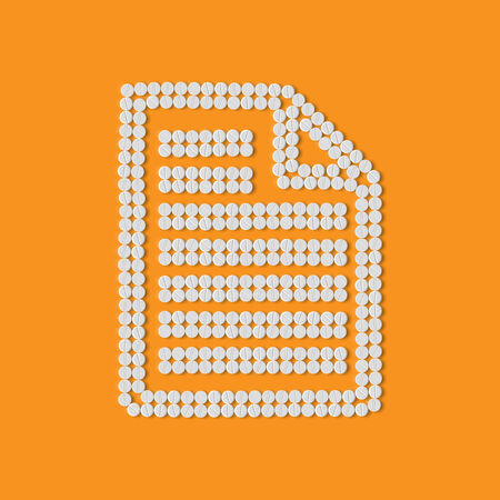 pills concept: paper, a4のイラスト素材 [40026811012] - イメージマート
