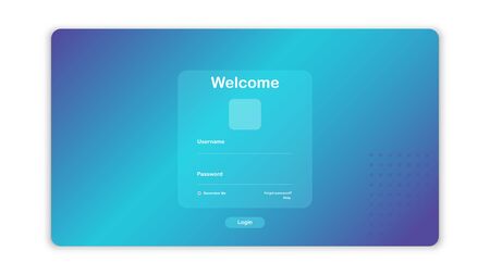 Vector of simple Login Page Template - ID:1-144757169 - Royalty Free ...