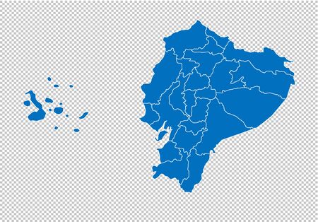 Vecteur de ecuador map - High detailed - ID:127909657 - image libre de ...