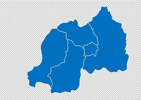 Vector of rwanda map - High detailed - ID:1-127910241 - Royalty Free ...