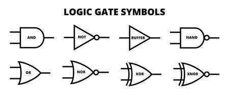 Vector of Vector set of logic gate - ID:185919220 - Royalty Free Image ...