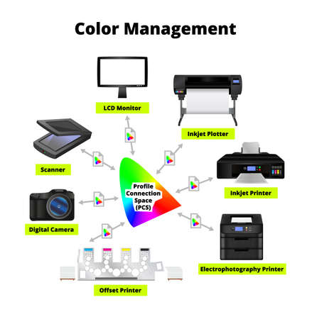 Vector of Color management. Conversion - ID:1-190432745 - Royalty Free ...