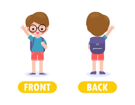 Vector of Words FRONT and BACK with - ID:1-164823186 - Royalty Free ...