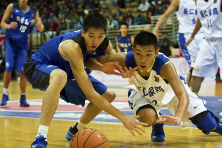 New Taipei City - March 03: players participates in an HBL champion ...