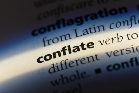 conflate word in a dictionary. conflate conceptの写真素材 [40100415780 ...