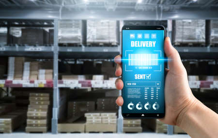 Warehouse management innovative software in computer for real time ...