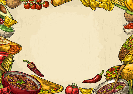 Mexican Menu Border Design