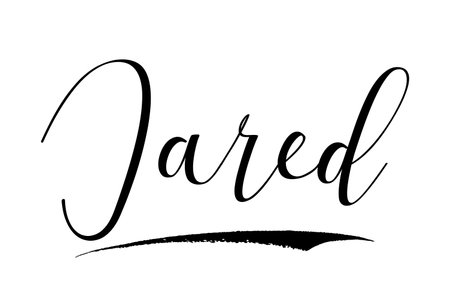 Jared Baby boy Name in Stylish Lettering Cursive Typography Text image ...