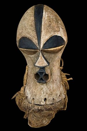 Handmade antique african mask, Ndebele tribe, Bulawayo, Zimbabweの写真素材 ...