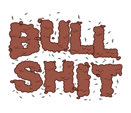 Vector of Bullshit text. Typography of - ID:1-57175404 - Royalty Free ...
