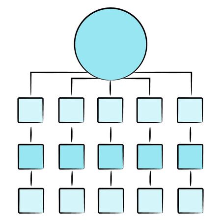 Vector of blue process diagram and - ID:1-125289220 - Royalty Free ...