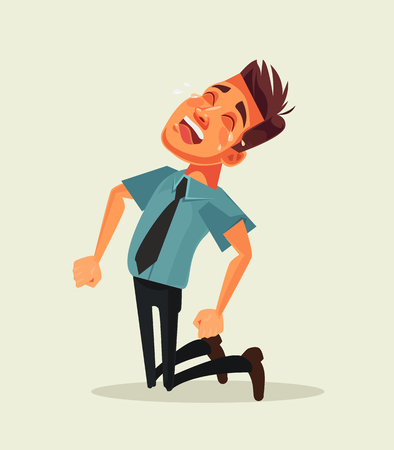 Vector of Unhappy sad office worker. - ID:1-87851533 - Royalty Free ...