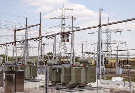 detail of a electrical substation in Southern Germanyの素材 [FY31045113191 ...