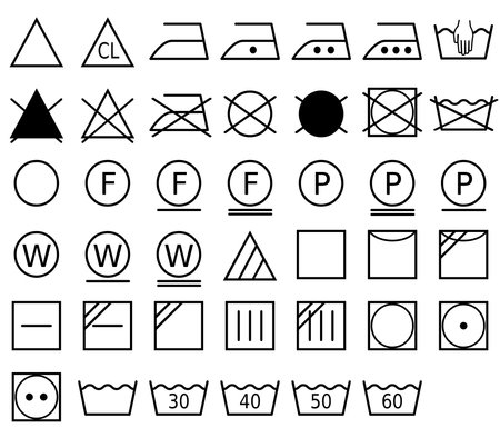 Vector of A laundry symbol, also called - ID:1-73680826 - Royalty Free ...