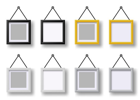 Blank picture frame. Realistic frames for paintings or photographs. FY310202352886