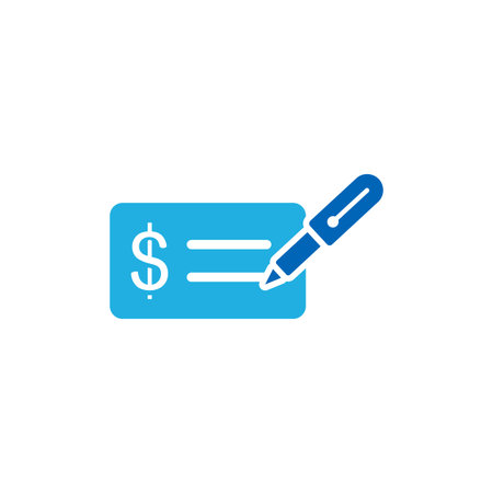 Write Cheque Logo Icon Design:: tasmeemME.com