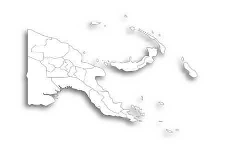 Vector of Papua New Guinea political map - ID:1-198617199 - Royalty ...