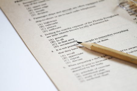 Photo of TEST. English test choose the - ID:1-107720737 - Royalty Free ...