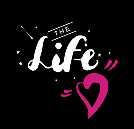 Sign The Life and Animation, icon for your web, label, icon, poster ...