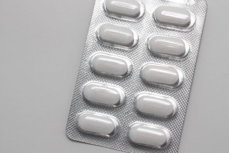 Packing of a white tablets - Stock Image - Everypixel