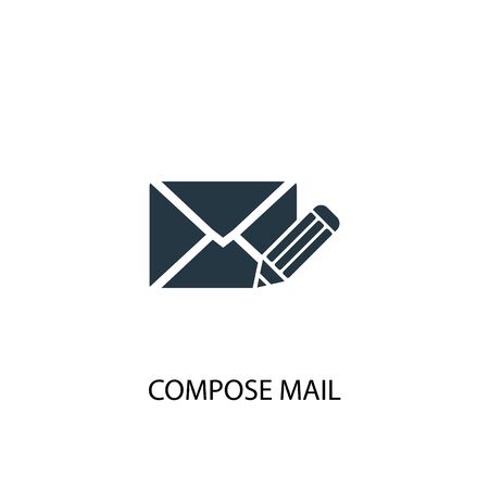 Vector of compose mail icon. Simple - ID:130223401 - Royalty Free Image ...